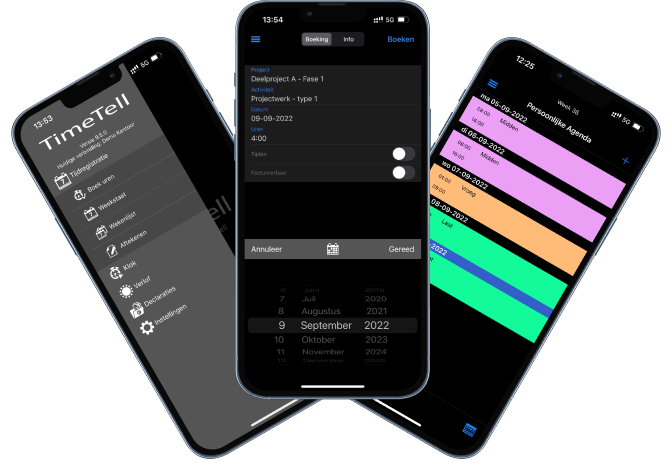 TimeTell App - De mobiele oplossing voor urenregistratie